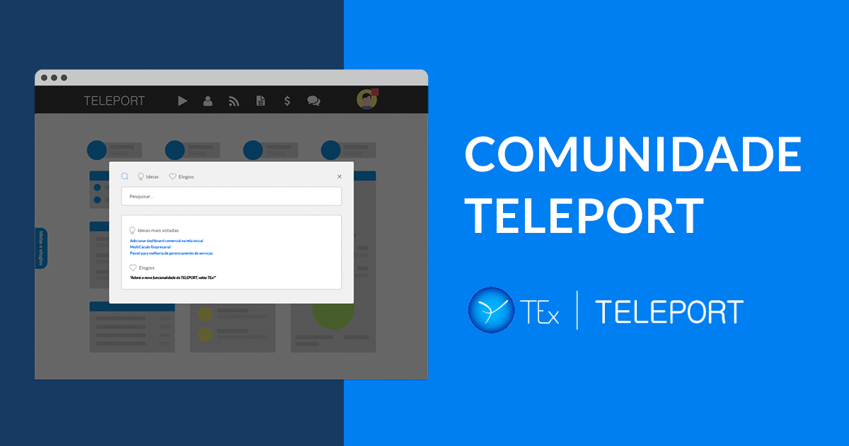 TEx lança a Comunidade TELEPORT Tecnologia & Serviços Emir Zanatto, TEx