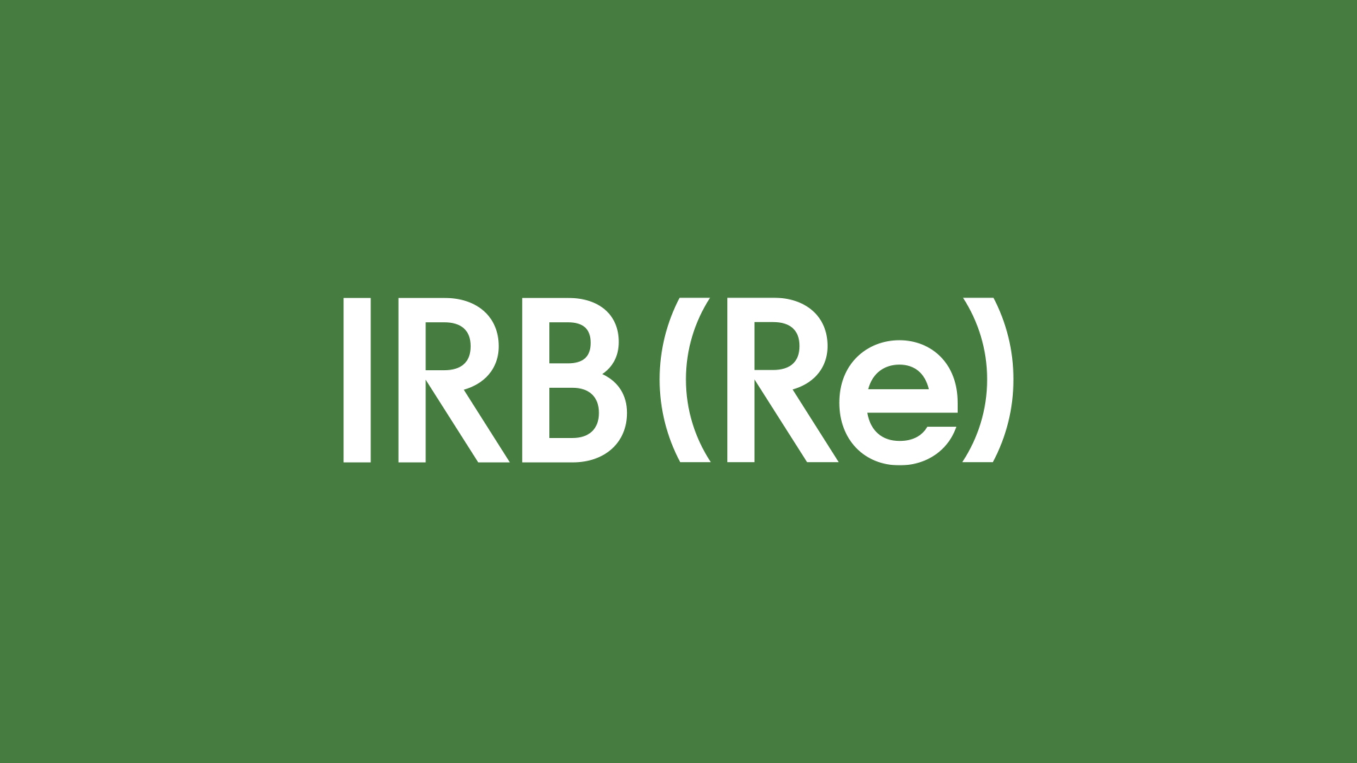 IRB (Re) ressignifica a marca e apresenta nova identidade visual Daniele Sibucs, IRB Brasil RE ...