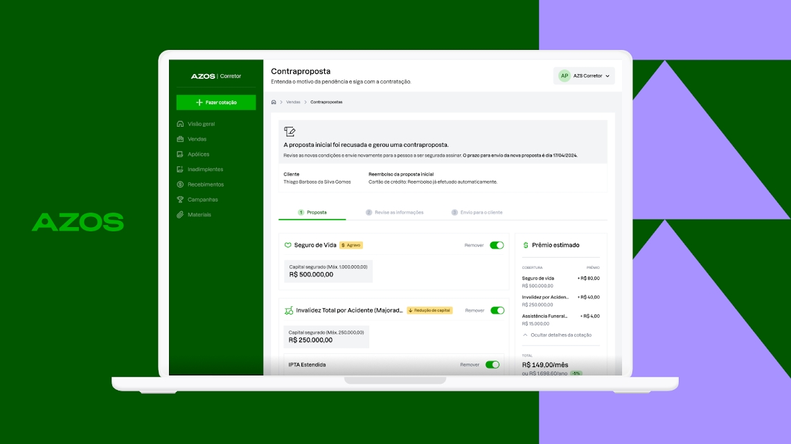 Azos lança funcionalidade inédita no mercado de seguros Azos, InsurTech ...